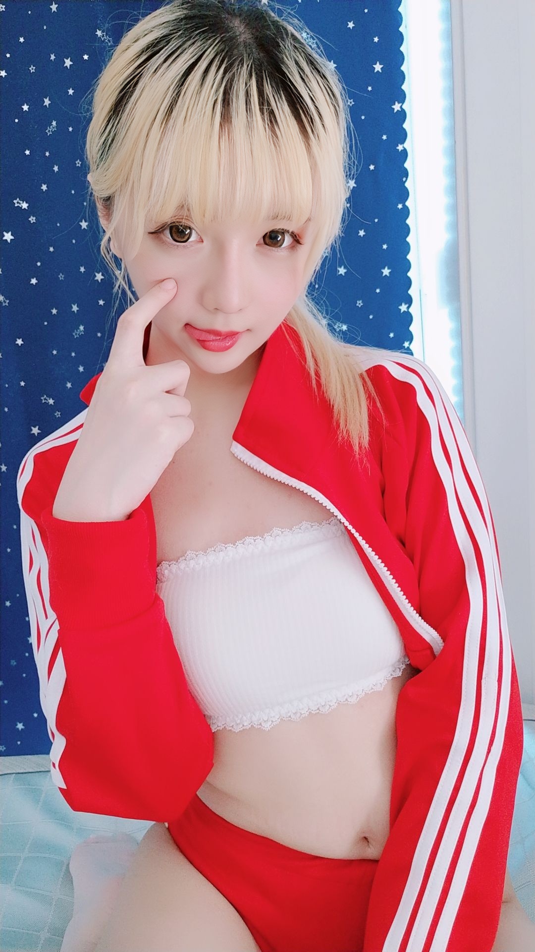 星之迟迟 定制 红色体操服 - 体操服Cosplay,星之迟迟 - 兔兔Cos网